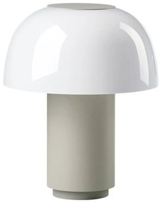 Šedá hliníková LED stmívatelná stolní lampa (výška 22 cm) Harvest – Zone