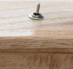 Dřevěná základna pro žárovku, TIBU, 20 x 8 x 9 cm