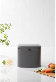 Tmavě šedá nádoba na kompostovatelný odpad 4 l Essentials – Ladelle
