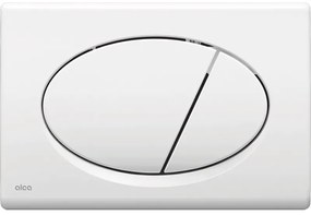 ALCA Ovládací tlačítko pro předstěnové instalační systémy, bílá-lesk M70