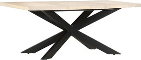 Jídelní stůl 180 x 90 x 76 cm masivní bělené mangovníkové dřevo 285964