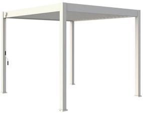 Outdoor Creations Hliníková pergola s lamelami ORION 300x300cm 4 stojky Barva: Bílá RAL 9016