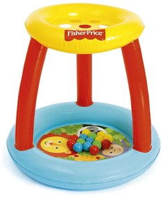 Dětské nafukovací hrací centrum s otvory pro míčky Fisher Price Multicolor