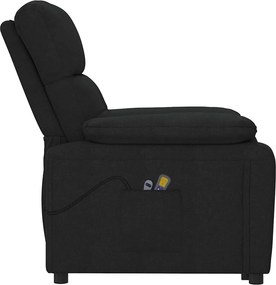 Elektrické masážní křeslo černé textil 3073814