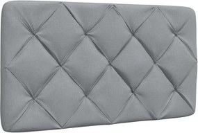 Rám postele s LED bez matrace Světle šedá 100x200 cm Látka 3310650