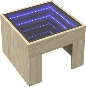 Noční stolek s Infinity LED dub sonoma 40 x 40 x 30 cm 3284072