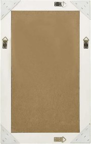 Nástěnné zrcadlo barokní styl 50 x 80 cm bílé 320320