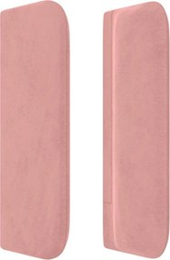 Čelo postele typu ušák růžová 163x16x78/88 cm samet 3118547