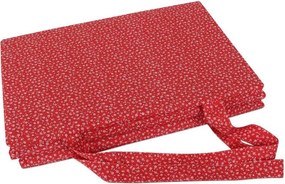 Bellatex Polstr na plážové lehátko - potah na zip Červená 55x195 cm