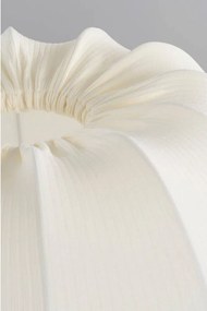 Bílá/v leskle stříbrné barvě látková stojací lampa (výška 150 cm) Pion – Jotex