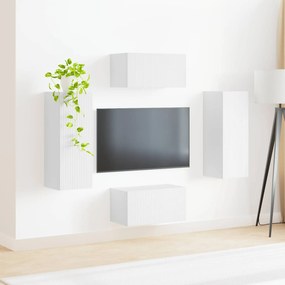 Sestava TV skříněk 2 ks Bílá Kompozitní dřevo 3408970