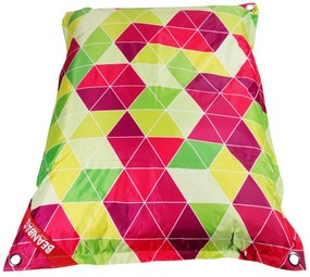 Beanbag Designový sedací vak 189x140 Triangle s popruhy