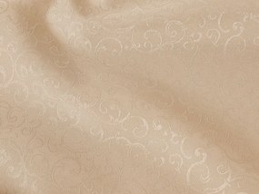 Biante Teflonový oválný ubrus TF-079 Ornamenty - béžový 140x160 cm