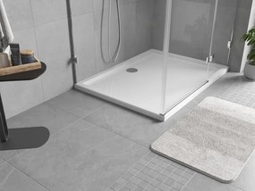Mexen Flow obdélníkový sprchový kout slim 95 x 70 cm, bílý lesk - 46R107095