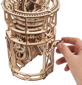 Ugears - 3D dřevěné mechanické puzzle Hodinový strojek s tourbillonem