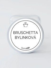 Samolepka na kořenky BRUSCHETTA BYLINKOVÁ bílá 5 cm základní písmo