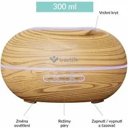 TrueLife AIR Diffuser D5 light hnědá / Aroma difuzér a zvlhčovač vzduc