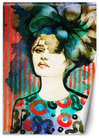 Gario Fototapeta Žena v klobouku Materiál: Vliesová, Rozměry: 100 x 140 cm