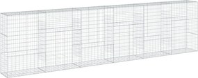 Gabionový koš s víkem 600 x 50 x 150 cm pozinkované železo 3295159