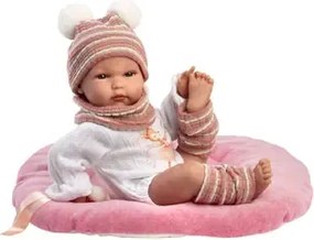 Llorens 63512 NEW BORN HOLČIČKA - realistická panenka miminko s celovi