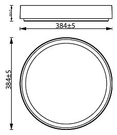 Philips - LED Stmívatelné stropní svítidlo HANNO LED/24W/230V 2700K černá