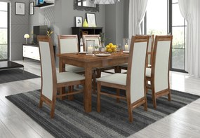 ADRK Furniture Sada stolu s židlemi RODOS 7 SE-ROD-7-L-B004