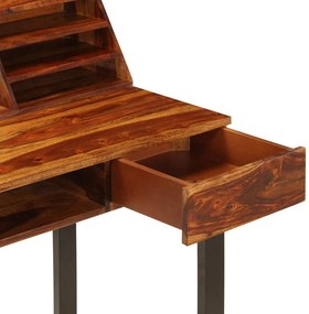 Psací stůl 110 x 50 x 94 cm masivní akácie  a ocel 247964