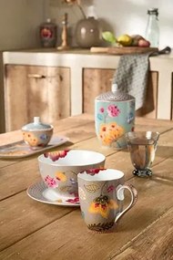 Pip Studio Blooming Tales snídaňová sada, khaki (Porcelánová snídaňová sada)