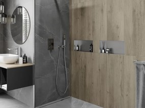 Mexen X-Wall-NR nástěnná polička bez límce 45 x 20 cm, inox - 1911452010