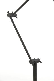 Černá stmívatelná stojací lampa (výška 150 cm) Rijeka – Light &amp; Living