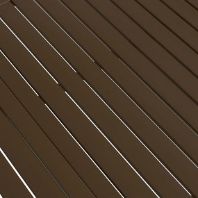 Zahradní stůl hnědý 190 x 80 x 72 cm ocel 312281