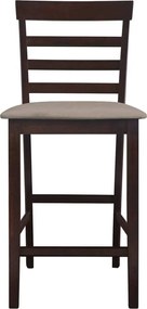 vidaXL Barové židle 2 ks textil [241704] Barva: Bílá