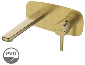 Laveo Pola, umyvadlová baterie pod omítku, zlatá matná, LAV-BAP_G2PB