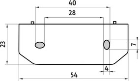 Nimco Držák na ručníky, 39 cm NIKAU černá - NKC 30098-90