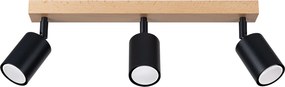 Sollux Lighting Stropní svítidlo VERDO 3L černé