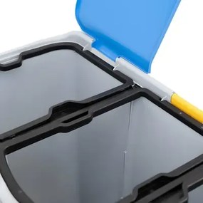 Belli e Forti UNICA černá / Sestava na tříděný odpad / plast / 80 l /