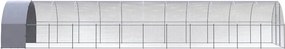Venkovní klec pro kuřata 3 x 12 x 2 m pozinkovaná ocel 3095477