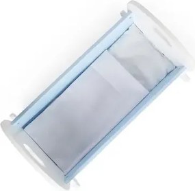TIDLO Dřevěná kolébka pro panenky / modrobílá / dřevo / od 1,5 let