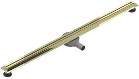 Mexen Flat 360° Slim lineární odtok rotační 120 cm, Zlatá - 1541120
