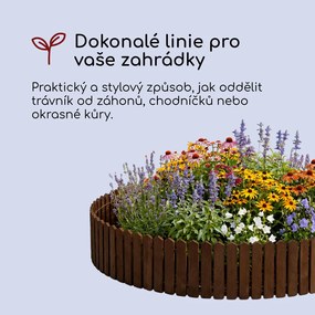 Vingo Plůtek na ohraničení záhonu -  hnědý, 20 x 196 cm
