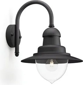 Philips Raindrop černá / Venkovní nástěnné svítidlo / bez zdroje / E27