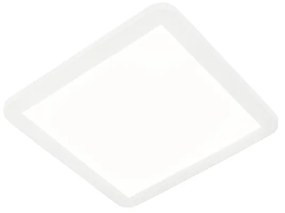 Stropní lampa bílá 30 cm včetně LED 3stupňové stmívatelné IP44 - Steve