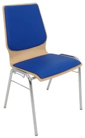 Čalouněná konferenční židle SVEZIA Tmavě modrá