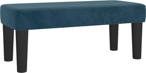 Box spring postel s matrací tmavě modrá 100x200 cm samet 3137831