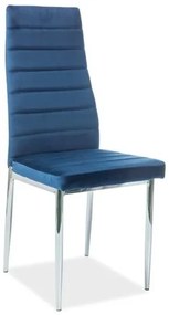Jídelní židle Eryx Velvet modrá