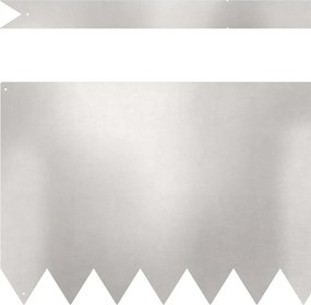 Okraj trávníku 50 ks 100 x 0,05 x 30 cm Nerezová ocel Stříbrná 3335792
