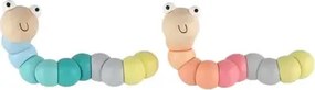 TEDDIES Dřevěný červík / Motorická hračka / Ohebný / 1 ks