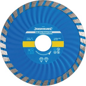 Diamantový řezný kotouč Turbo Wave 115 × 22,23 mm Silverline 868588