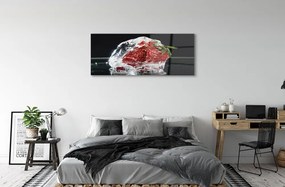 akrylový obraz Jahody v ledu kostka 120x60 cm