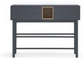 Tmavě šedý konzolový stolek 35x120 cm Corvo - Teulat
